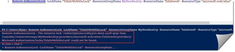 Remove Azresourcelock Azure Lessons