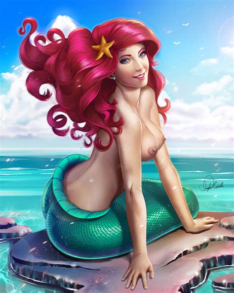 Rule 34 Areolae Ariel Blue Eyes Breasts Disney Douglas Bicalho