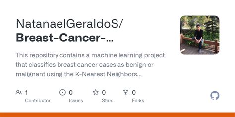Github Natanaelgeraldosbreast Cancer Classifier Using K Nearest
