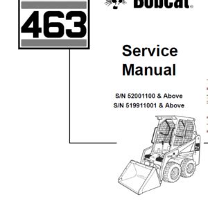 Bobcat Skid Steer Loader Service Manual