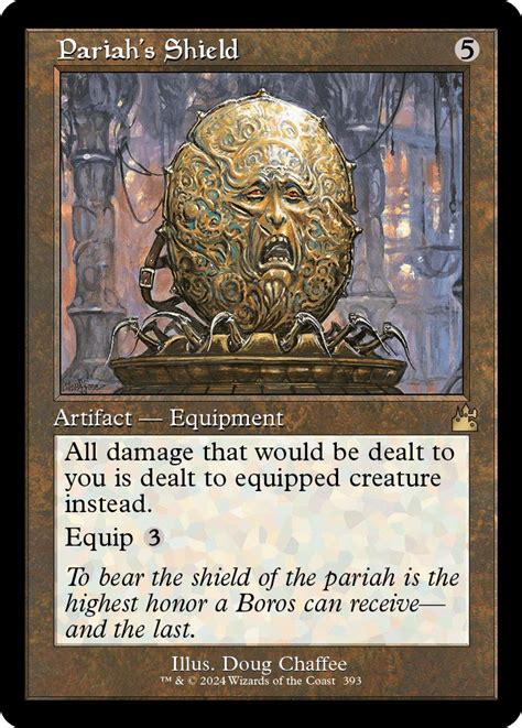 Pariahs Shield Retro Frame Ravnica Remastered Magic The Gathering