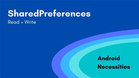 Sharedpreferences Read Write Android 2022 Kotlin Youtube