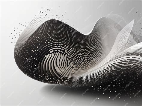 Premium Photo Mesmerizing 3d Wave Pattern Of Flowing Dots And Particles