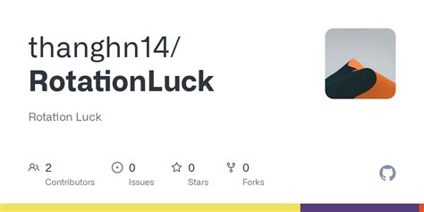 Github Thanghn14rotationluck Rotation Luck