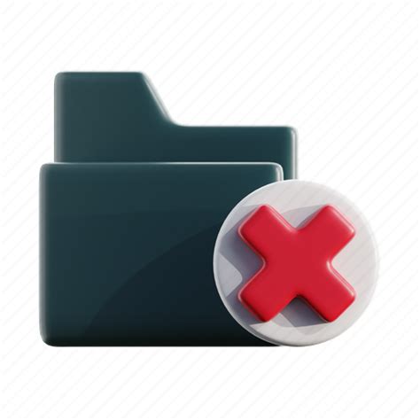 Folder Empty Folder Archive Data File Empty State Error State 3d Illustration Download