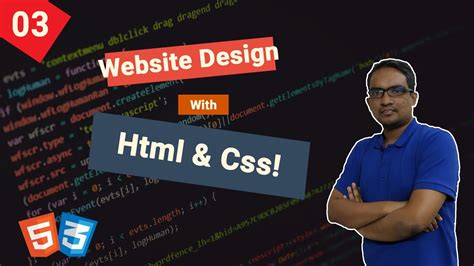 Website Design With Html Css Bangla Tutorial Full Project 03 Youtube