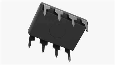 Microchip Small 3d Model 9 Fbx Max C4d Ma Obj Gltf Usdz