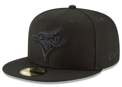Mens New Era Toronto Blue Jays 59fifty Fitted Hat In Black Toronto Blue Jays Blue Jays