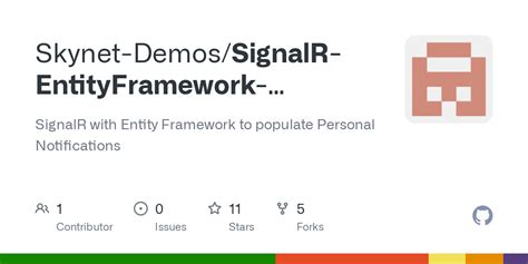 GitHub Skynet Demos SignalR EntityFramework PersonalNotifications SignalR With Entity