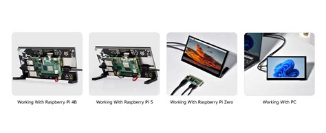 Luckfox 7inch Hdmi Portable Touch Screen Monitor With Stand For Raspberry Pi Screen 1024x600