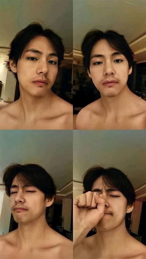 V Bts Selebritas Gambar Wajah Fotografi Teman