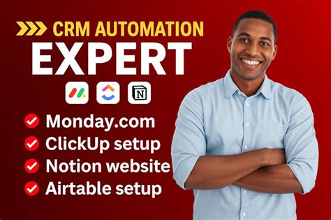 Setup Automation Monday Crm Airtable Clickup Notion Trello Asana