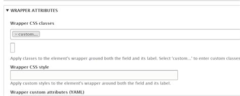 wrapper css classes field not visible [ 2902045]