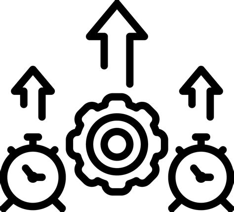 Black Line Icon For Efficiency Vector Art At Vecteezy