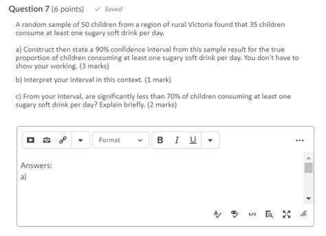 Solved Question Points Saved A Random Sample Of Chegg