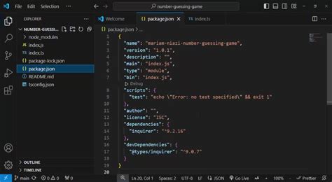 Mariam Niazi On Linkedin My New Task A Number Guessing Game Npm Command Npx