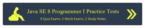 Java Se 8 Programmer I Practice Tests Myexamcloud
