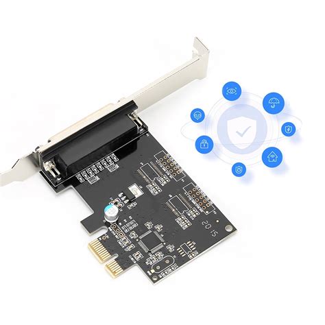 PCIE To Parallel Port Card Print Port LPT PCI E LPT Printer Card Adapter DB Walmart