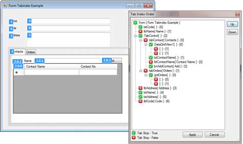 WinForms Tab Index Extension AddIn By Rifky CodeCanyon