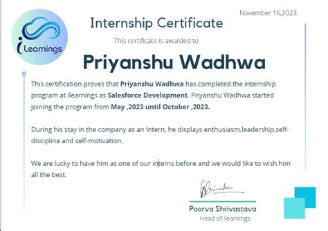 Priyanshu Wadhwa On Linkedin Trainingcompletion Salesforce