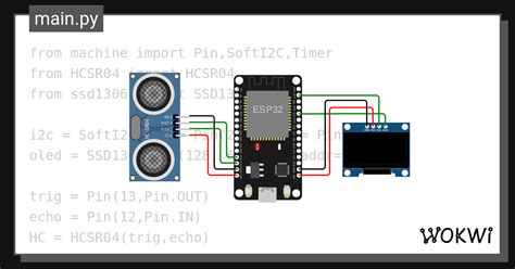 超声波oled定时器 Wokwi Esp32 Stm32 Arduino Simulator
