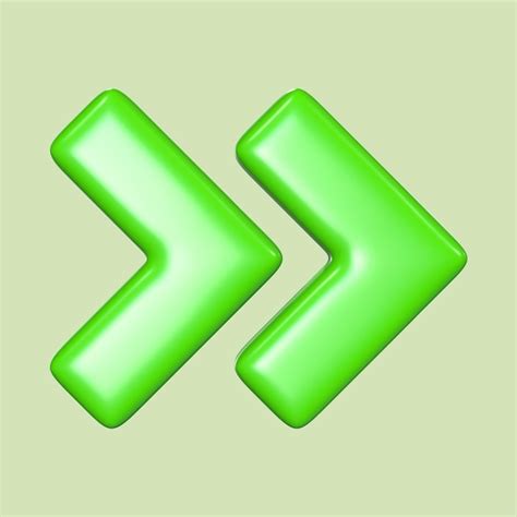 premium psd two arrows 3d color