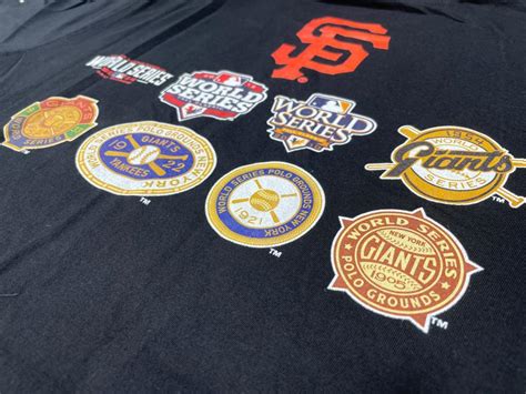 Sf World Series Logo Black San Francisco Giants 8x World Series