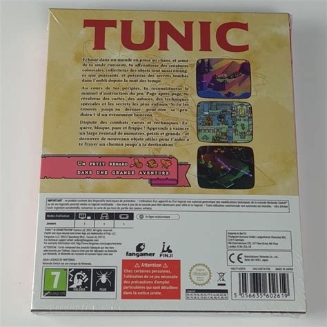 Tunic édition Deluxe Switch Fr Multi Language New Fangamer Action Adventure
