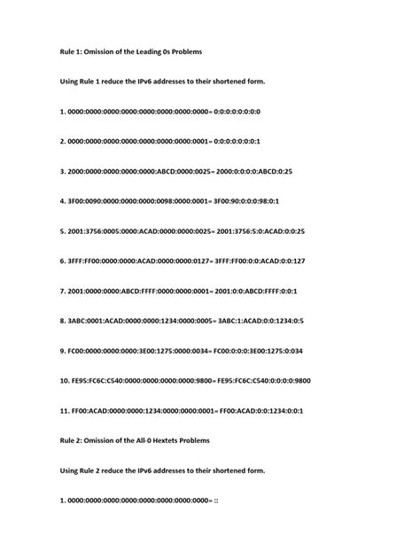 Subnetting Ipv6 Pdf