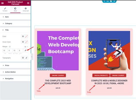 how to use edd product carousel widget