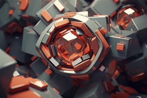 Premium Ai Image An Artistic Composition Of Intersecting Geometric