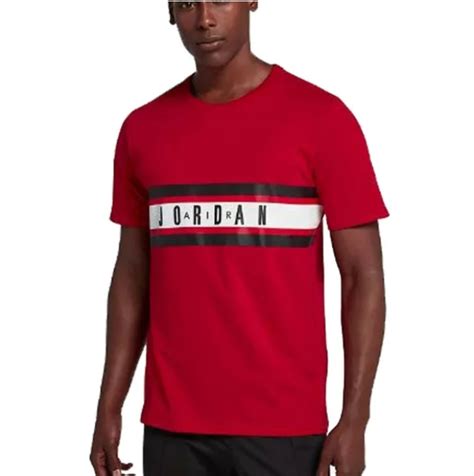 Jordan Shirts Nike Air Jordan Red Baketball Graphic Tee Shirt Size