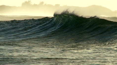 Large Waves Crest And Break On A Shoreline 2 Premium Stock Video Footage