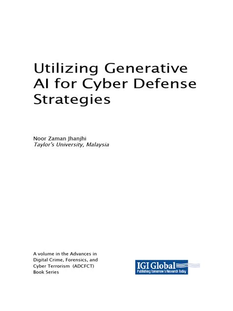 Utilizing Generative Ai Defense Strategies Pdf