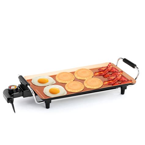 Holstein Housewares 16 Inch Electric Griddle Copper