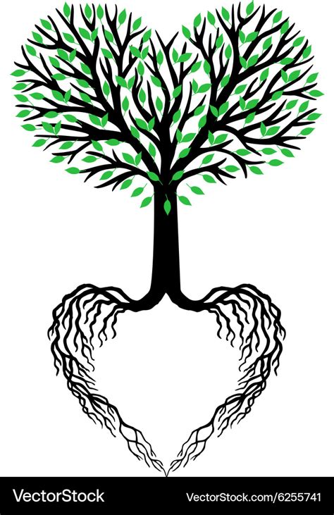 Tree Of Life Heart Tree Royalty Free Vector Image