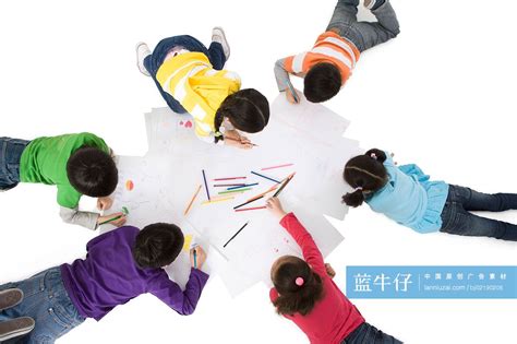 儿童画画 蓝牛仔影像 中国原创广告影像素材
