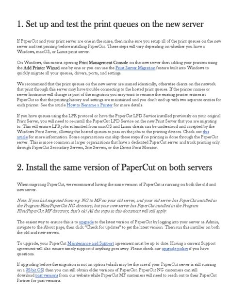 Papercut Migration Pdf Server Computing Microsoft Windows