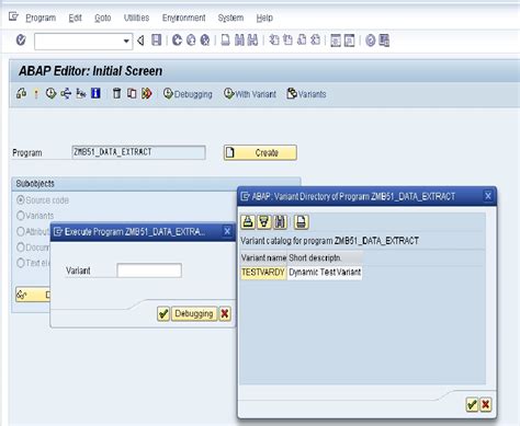 Dynamic Selection For Scheduling A Program Sap Community