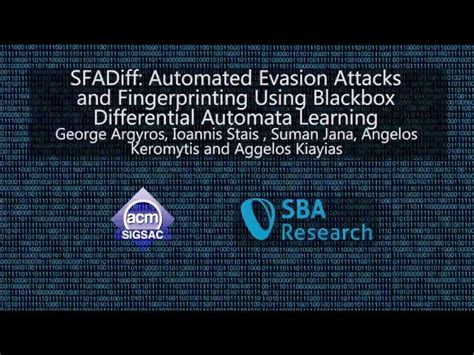 Acm Ccs Computer And Communications Security Talk Automated Evasion