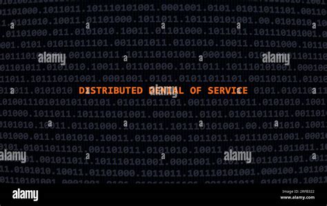 Cyber Attack Distributed Denial Of Service Vulnerability Text In