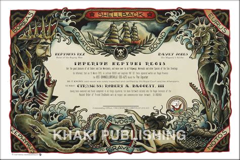 Shellback Certificate Etsy