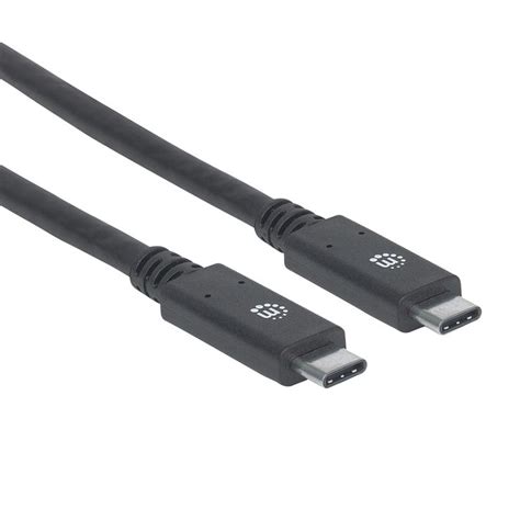 Manhattan USB Gen Type C Male To Type C Male Gbps In Black NFM Gen Usb