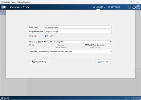 如何将matlab代码生成为cc代码？matlab转c语言 Csdn博客