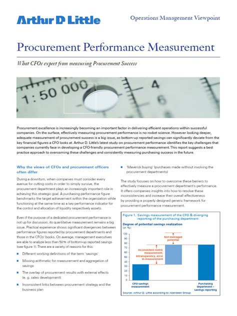 Procurement Performance Download Free Pdf Procurement Chief Financial Officer
