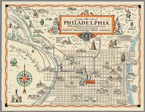 A Mappe Of The Town Of Philadelphia David Rumsey Historical Map