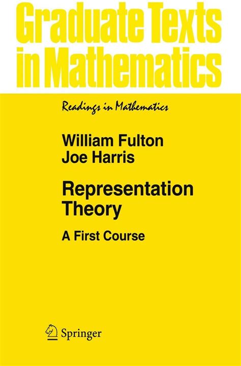 Representation Theory A First Course Premiumjs Store