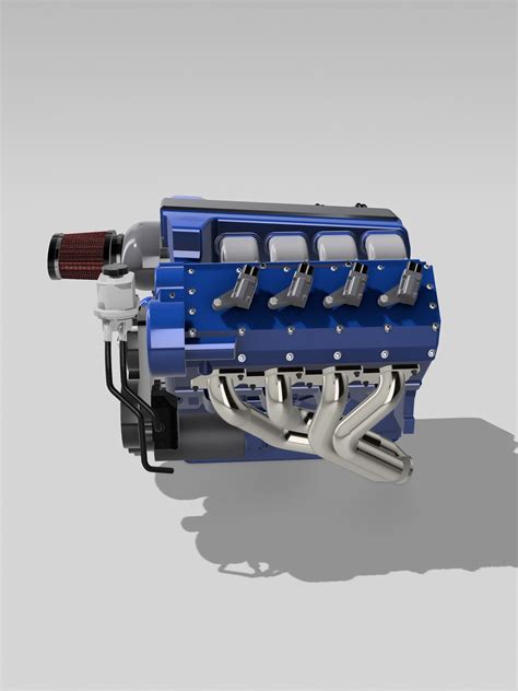Ls7 Merlin Engine Complete Lsx 3d Model 3d Printable Cgtrader