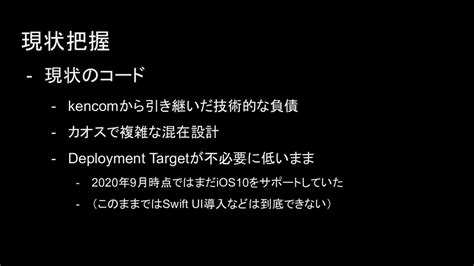 クリーンアーキテクチャ脱却とswiftui導入までの道のり Beyond Clean Architecture And Introducing Swiftui Speaker Deck