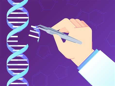 Premium Vector CRISPR CAS Gene Editing Tool Genome Edits Human Dna Genetic Engineering And